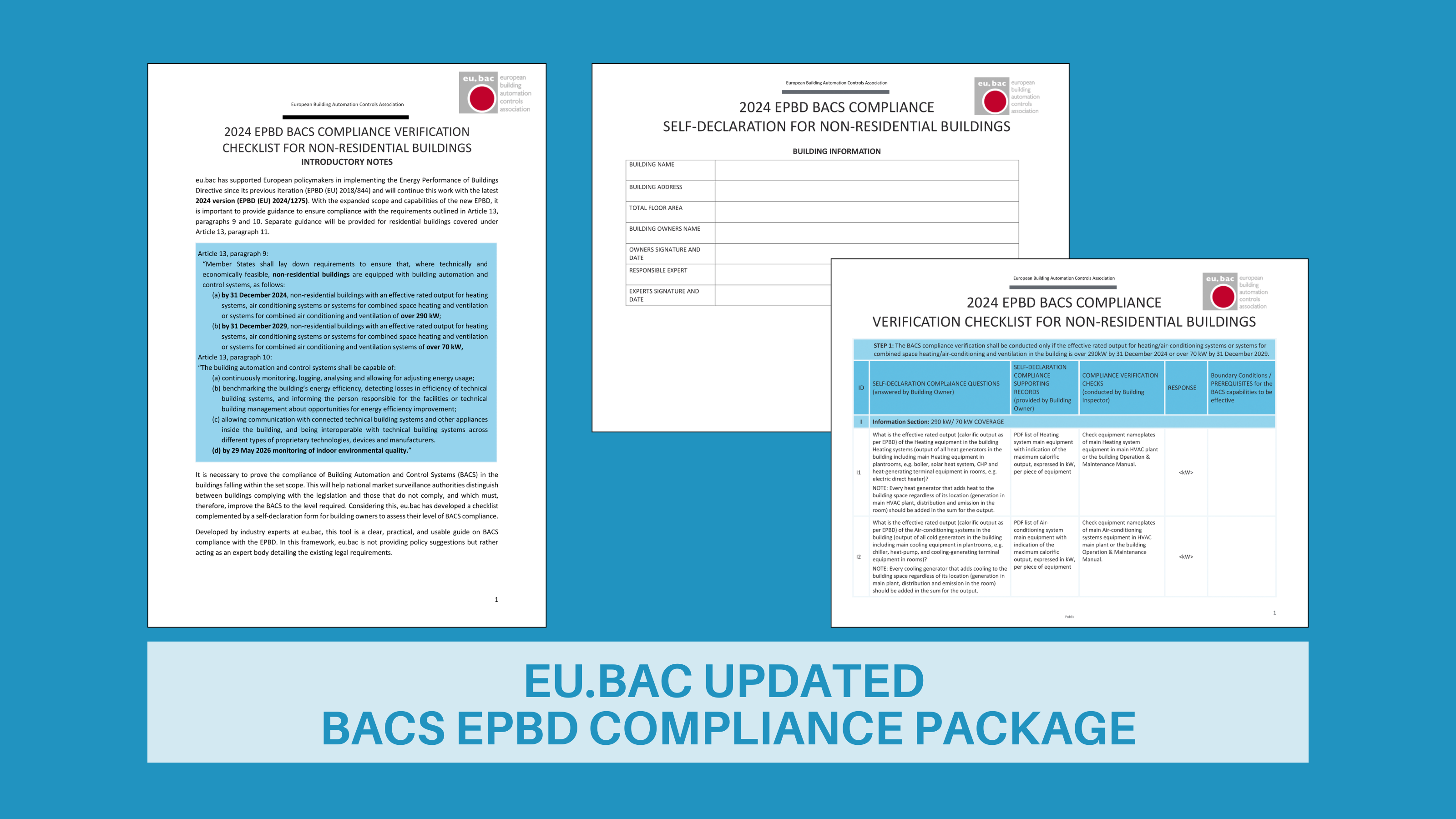eu.bac updates its BACS compliance verification checklist to match the ...
